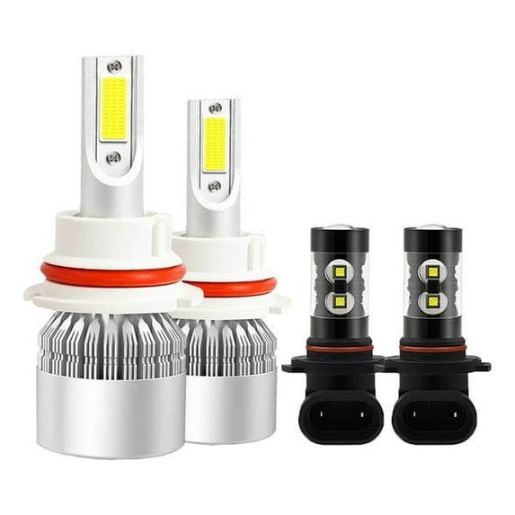 Applicable to 9007 9145 White LED Headlight Kit High/Low Beam For Ford ...
