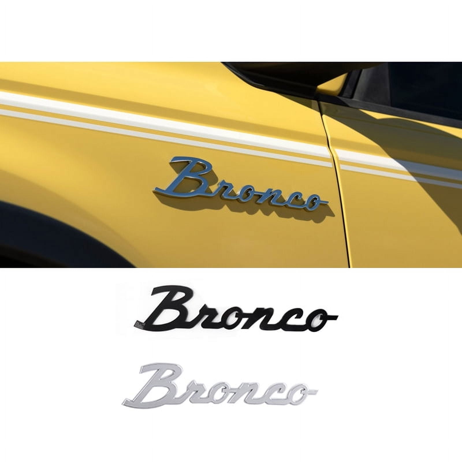 Applicable to Ford Bronco letter car sticker Ford Horse logo leaf board ...