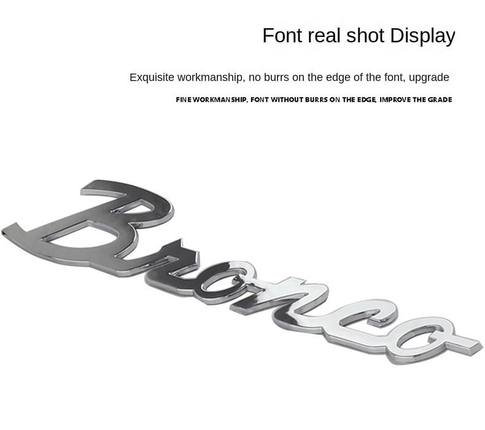 Applicable to Ford Bronco letter car sticker Ford Horse logo leaf board ...