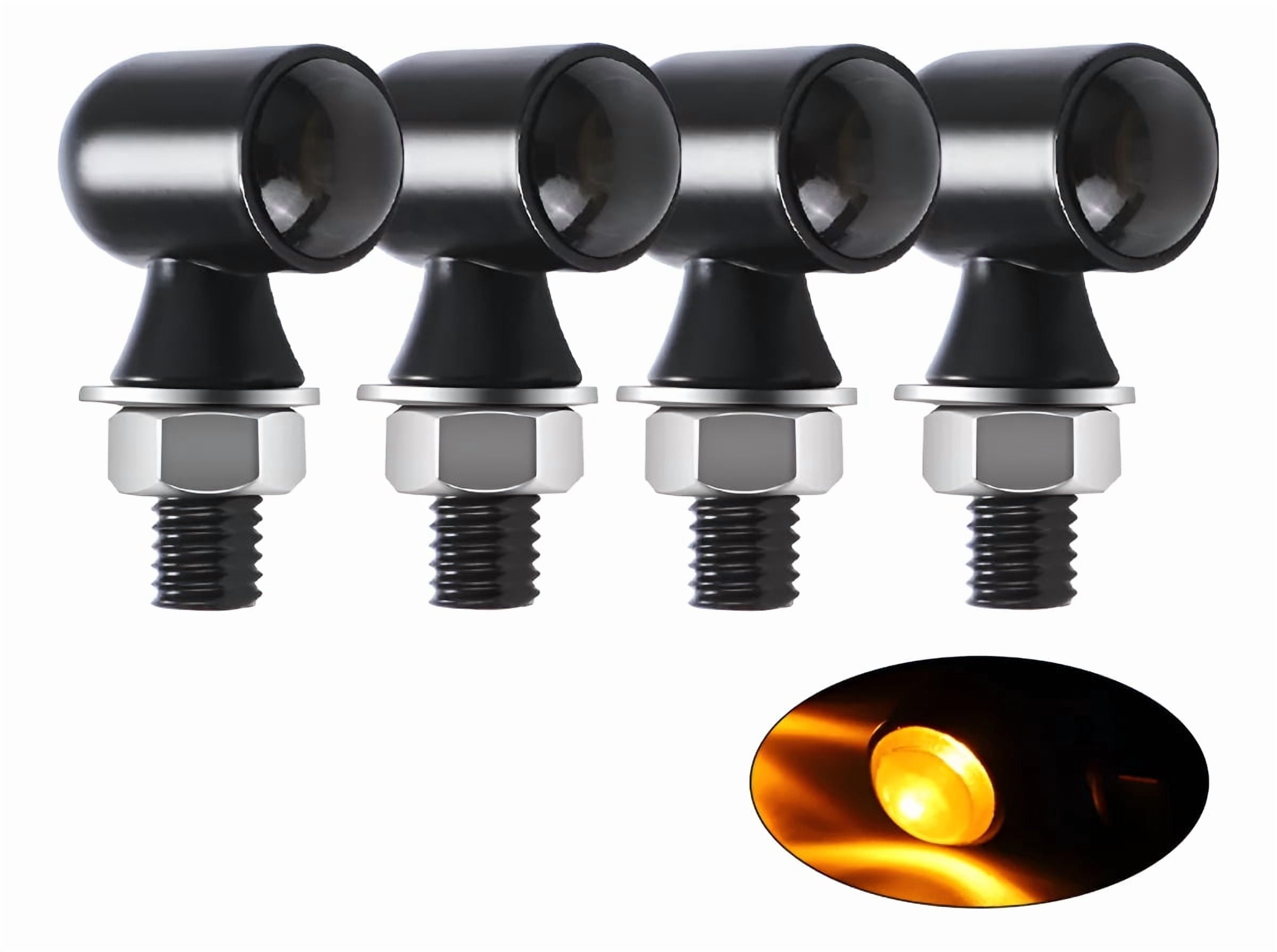 Applicable to Mini LED Turn Signal Lights for Motorcycles, 4 Units ...
