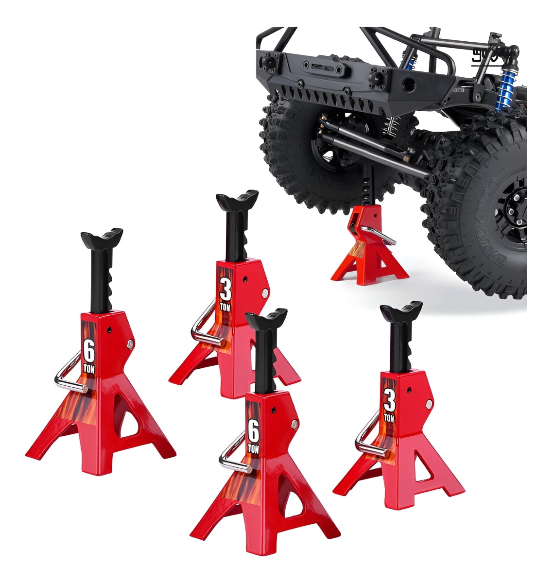Applicable to PC 4pc RC Jack Stand, Car Accessory Model - Walmart.com
