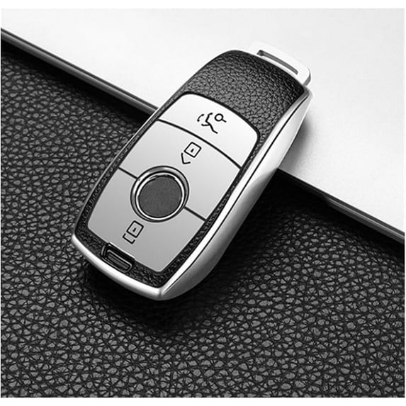 Applicable to jfqm Car Key Cover Case Holder Protective Bag Fit for Mercedes Benz E S GLE Class ...