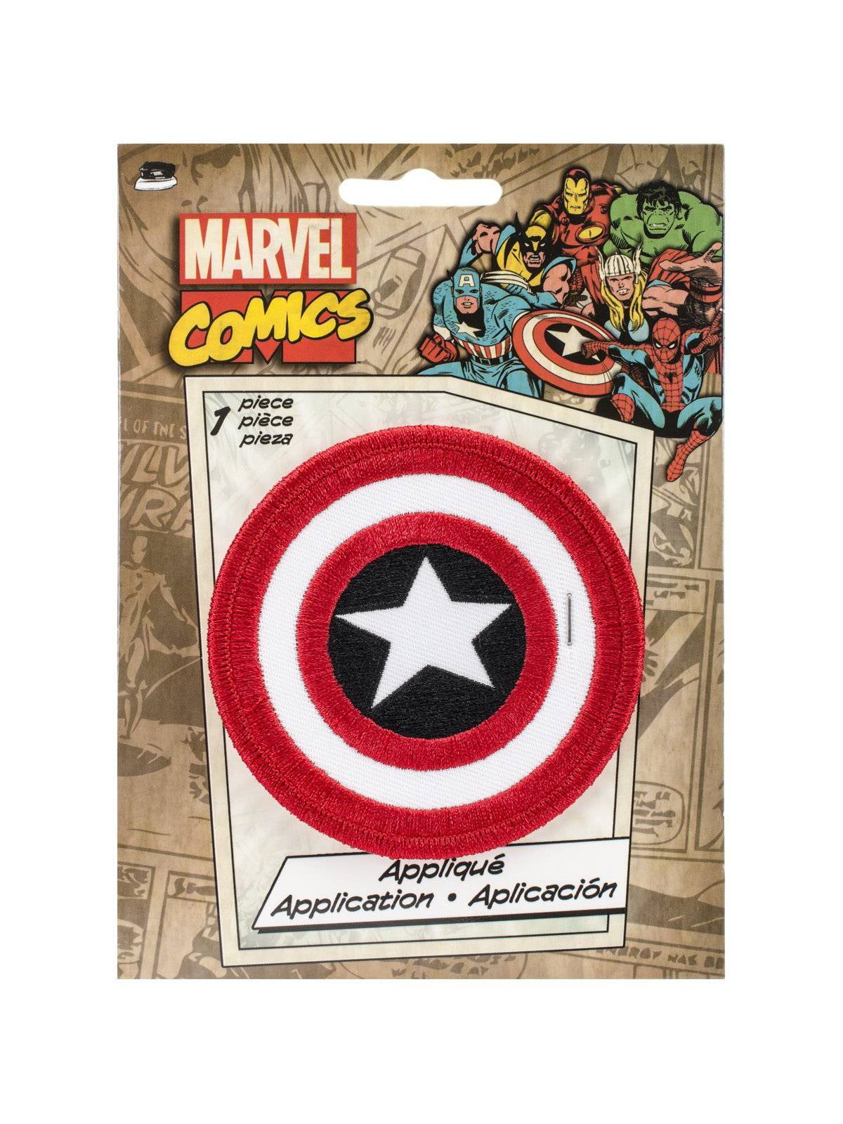 Application Marvel Comics Retro Captain America Shield Patch - Walmart.com