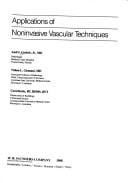 Pre-Owned Applications of Noninvasive Vascular Techniques (Hardcover ...