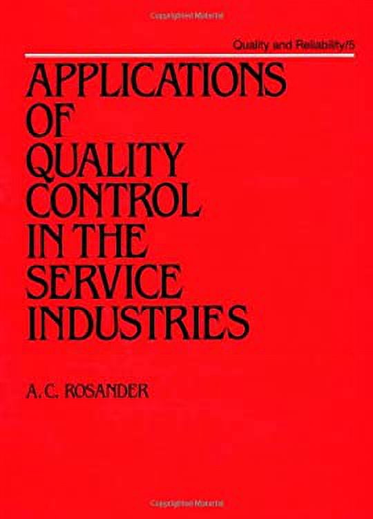 Pre-Owned Applications of Quality Control in the Service Industries ...