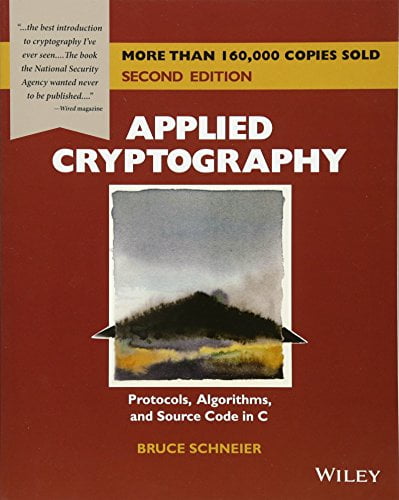 Pre-Owned Applied Cryptography: Protocols, Algorithms, and Source Code in C (Paperback ...