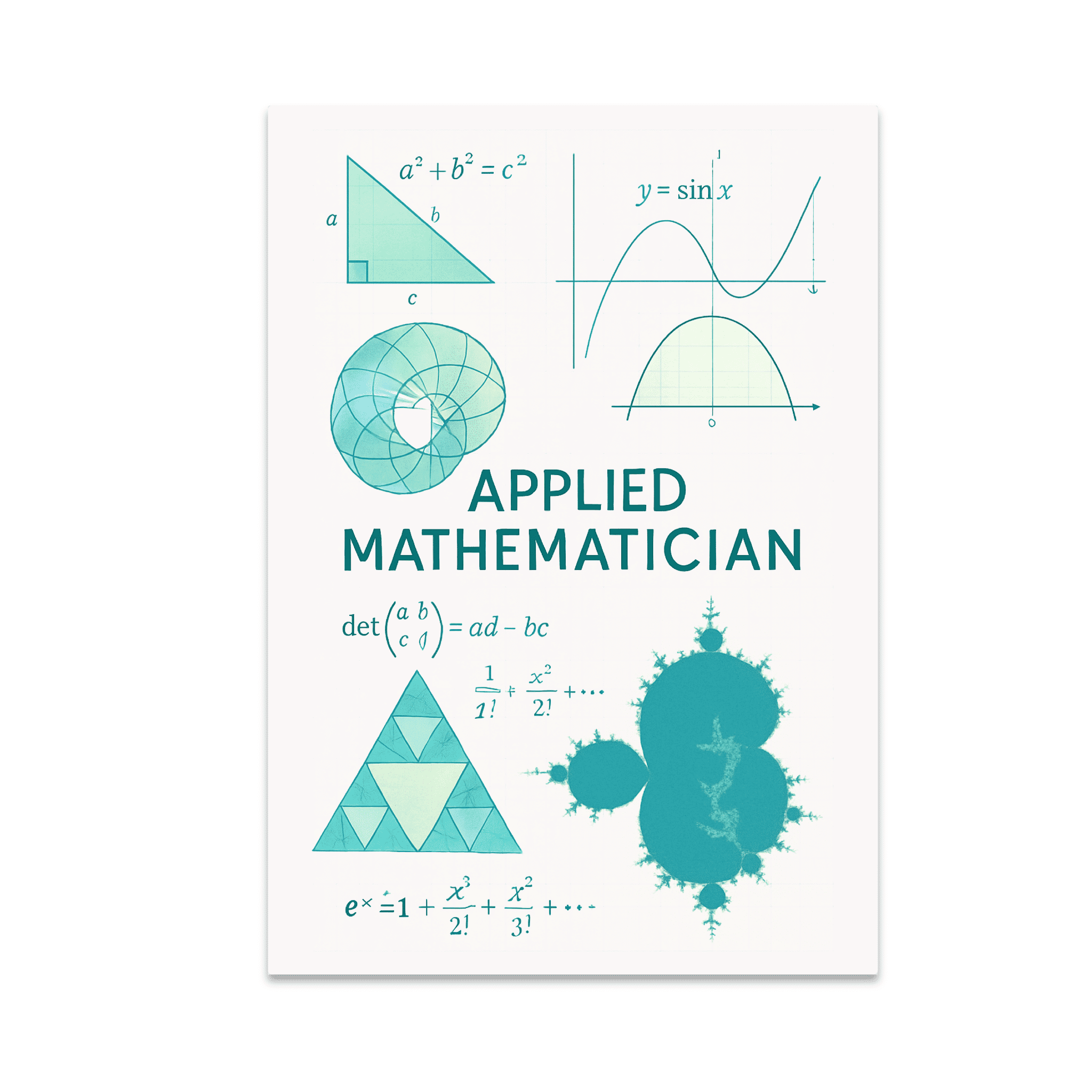 Applied Mathematician Wall Art - STEM Office Decor - 13x19 Poster Print ...