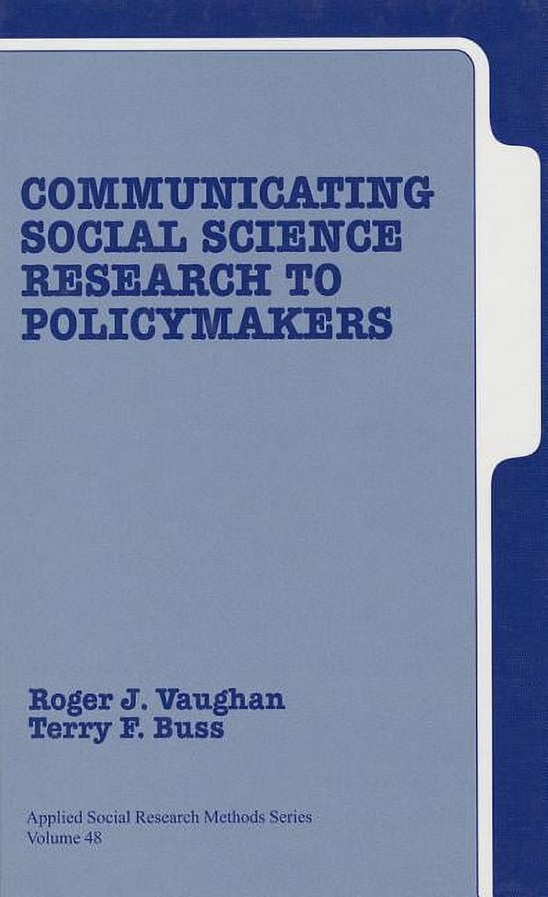 Applied Social Research Methods Communicating Social Science Research ...