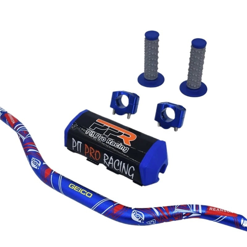 Applies to 1-1/8" Handlebar With Bar Pads Pit Pro Racing Handle Grips ...