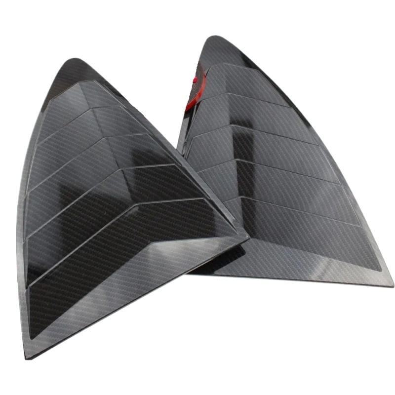 Applies to 2 pcs/set Rear Quarter Window Louvers Spoiler Panel Vent for ...