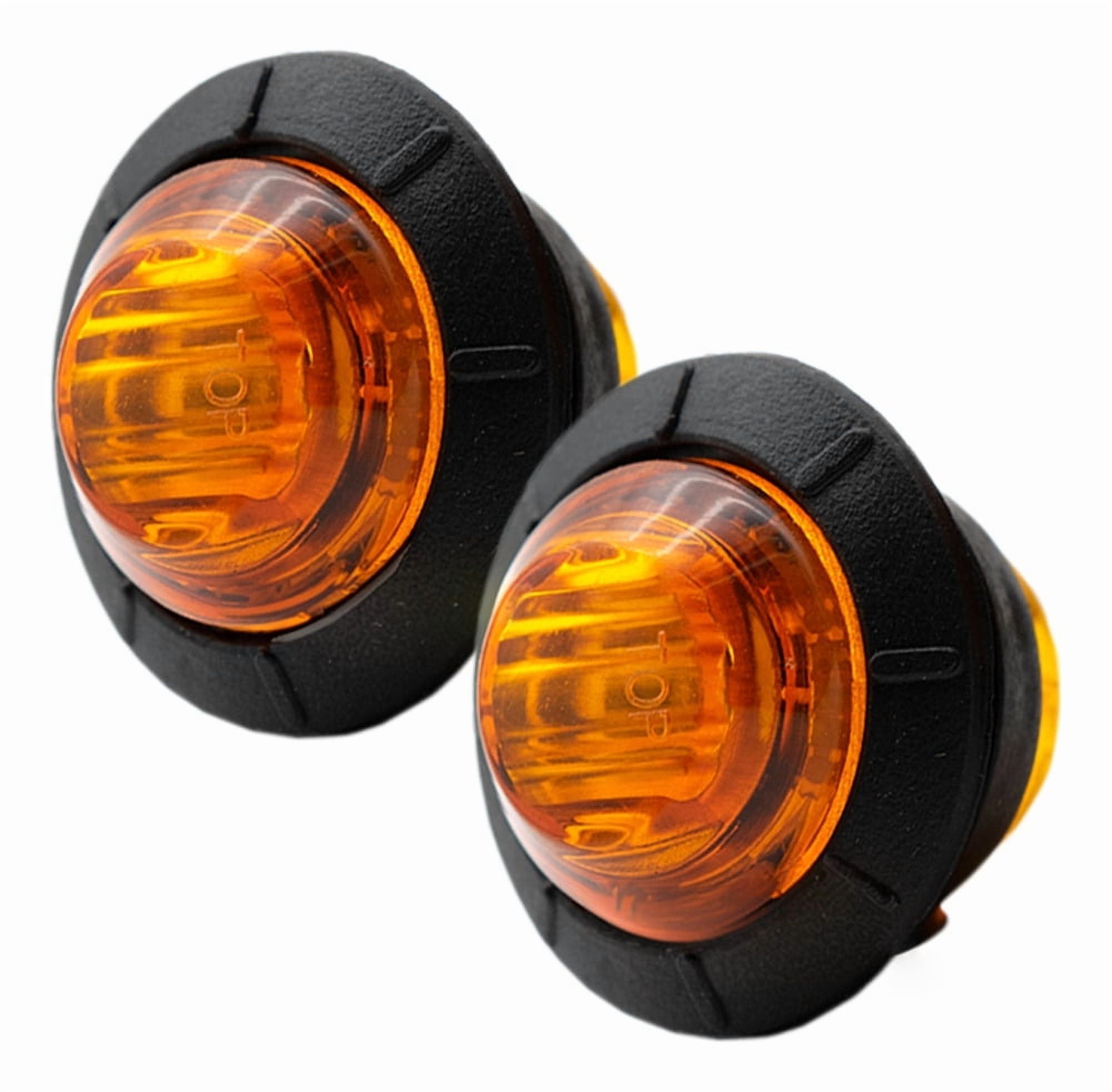 Applies to 3/4 Inch Round Amber Side Marker Light For Re - Walmart.com