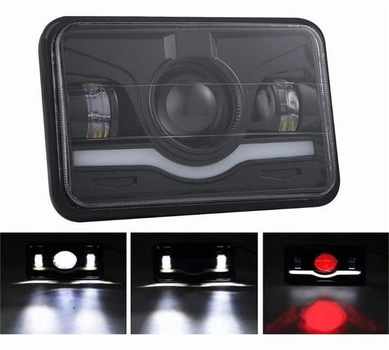 Applies to A Pair Led Headlight Magnifying Glass 4x6 Rectangular Angel ...