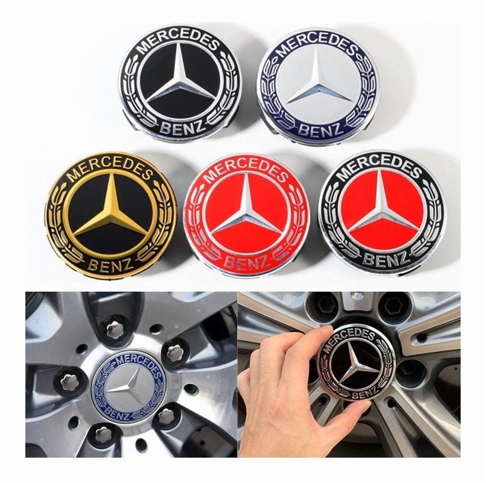 Applies to Benz Wheel Center Cap 75mm 4 Units All Types - Walmart.com