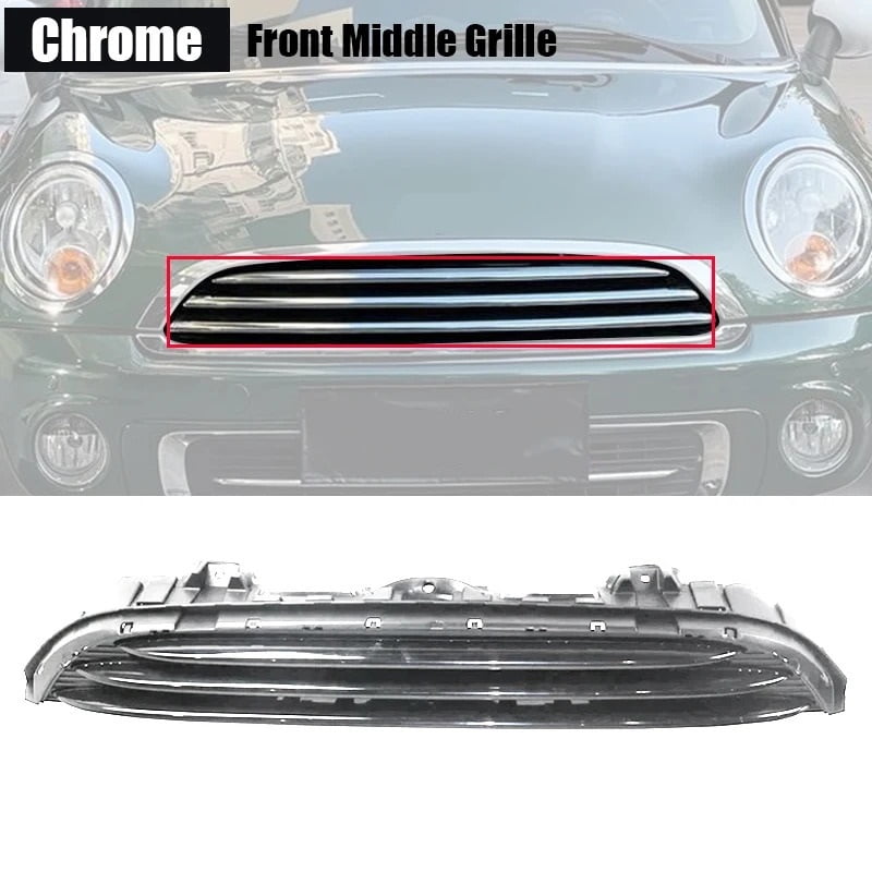 Applies to Car Accessories Front Bumper Middle Grille For BMW MINI F55 ...