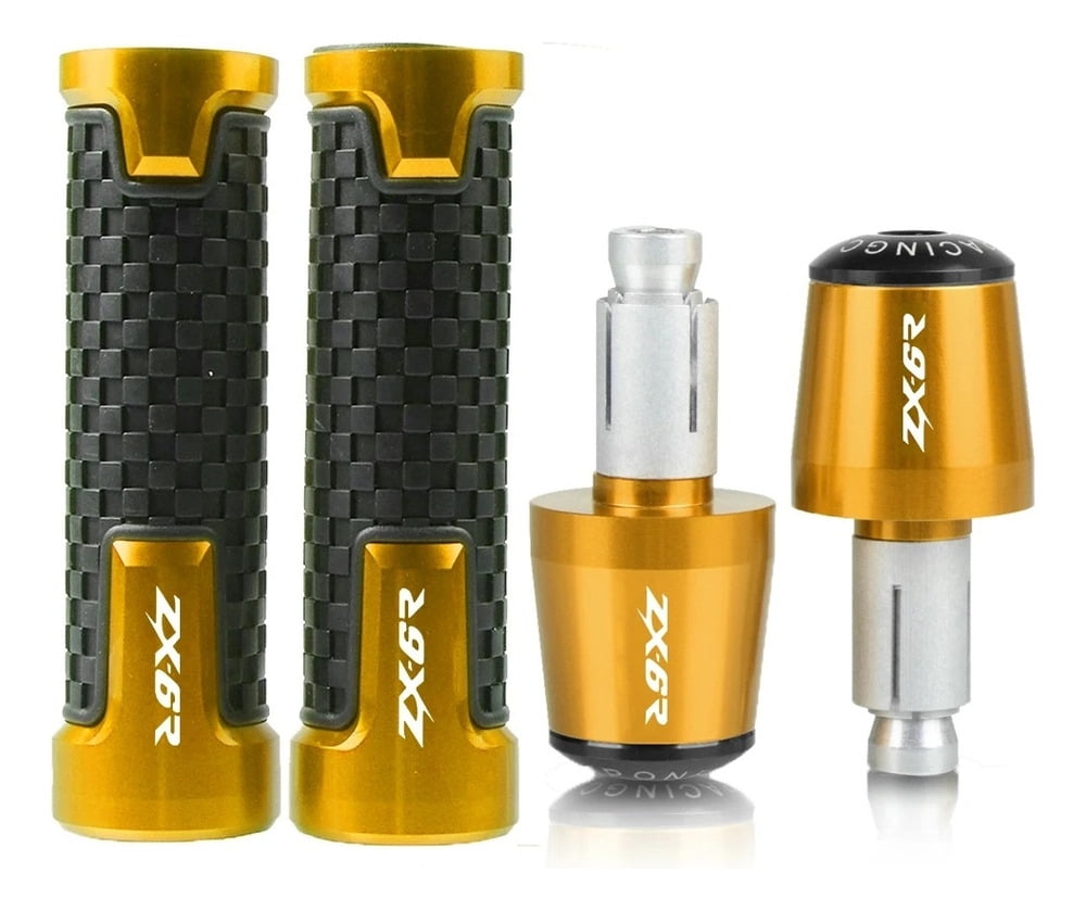 Applies to For Kawasaki Zx6r Zx 6 R Handlebar Grips and Plugs - Walmart.com