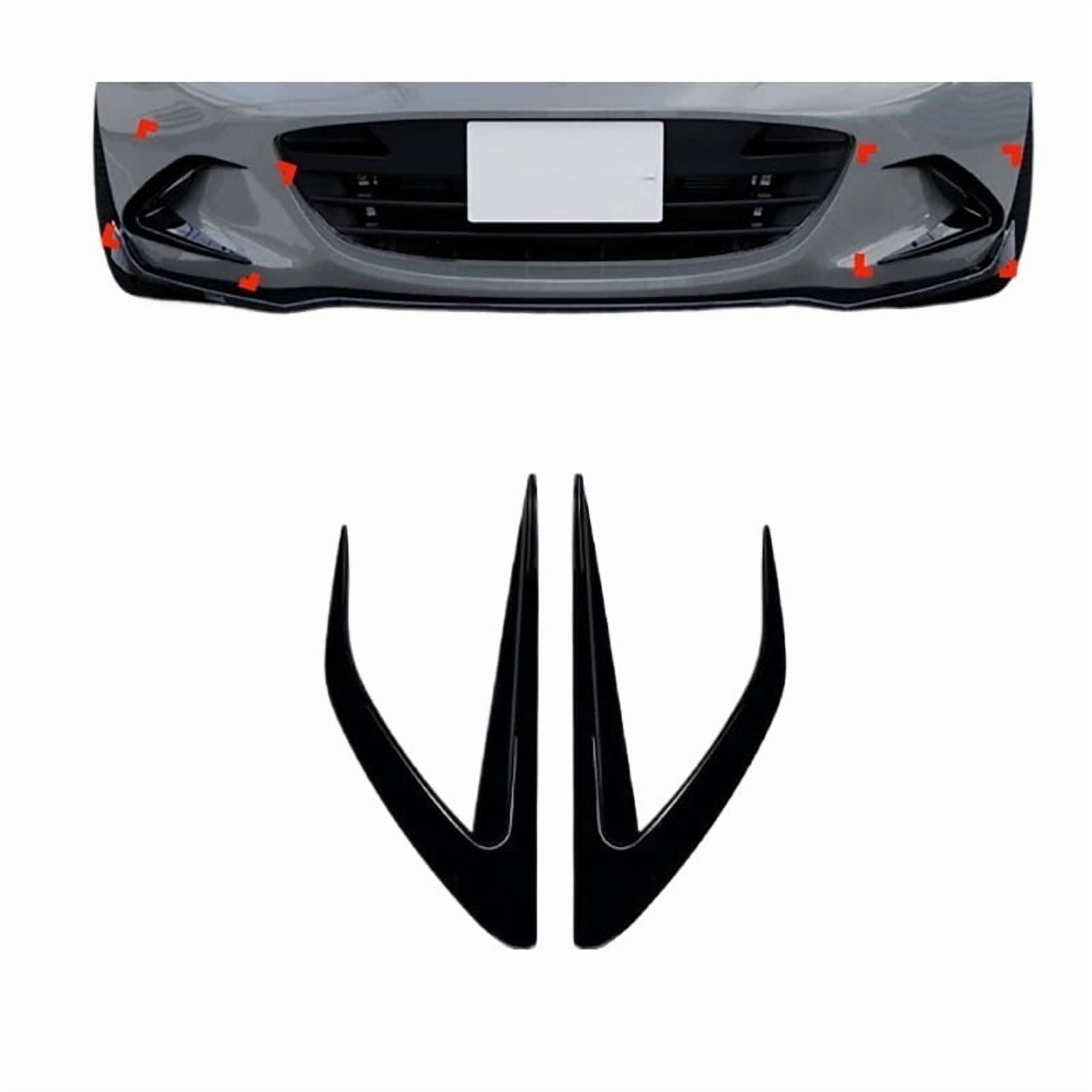 Applies to Front/Rear Bumper Side Vent Frame Cover Sticker Fin Canards ...
