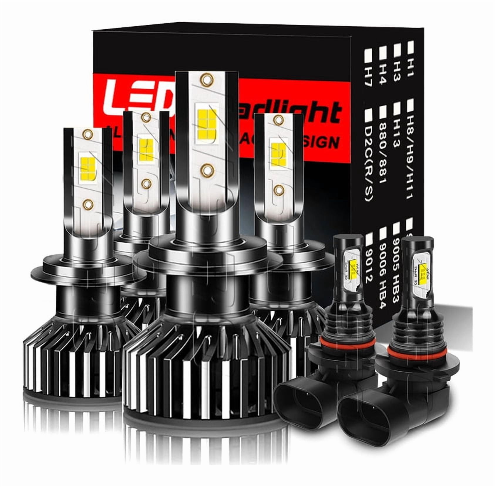 Applies to H7 Hb4 60000lm LED Headlight Kit for Volkswagen High and Low ...