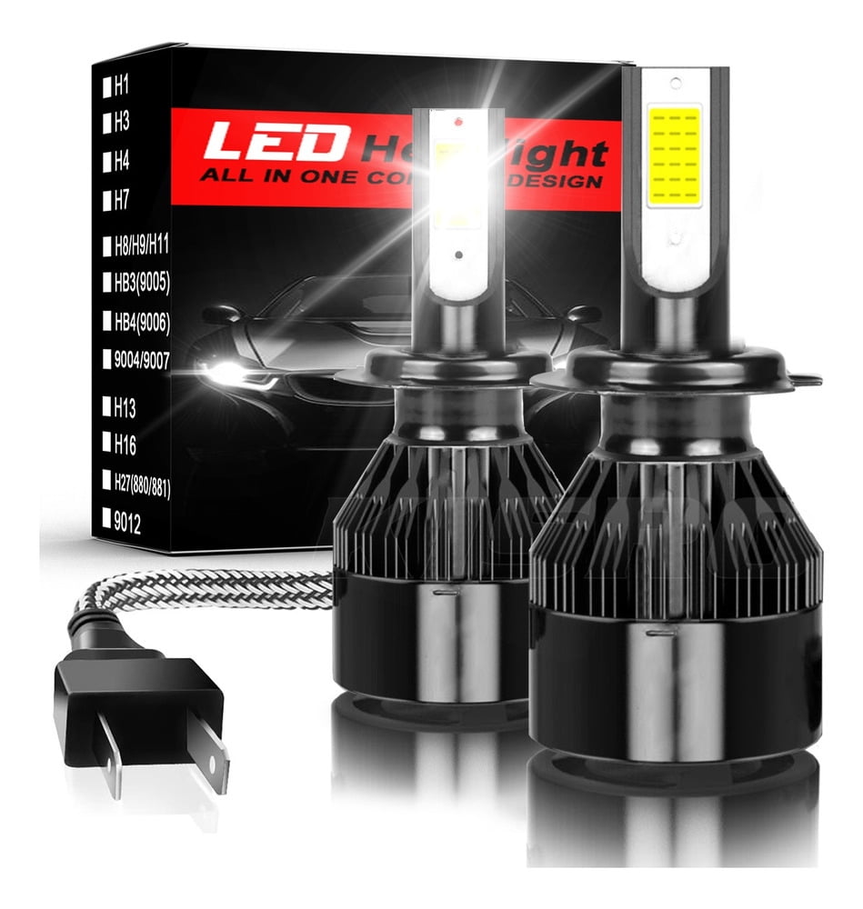 Applies to H7 Led Headlights For Volkswagen Jetta A6 Mk6 High/Low Light ...