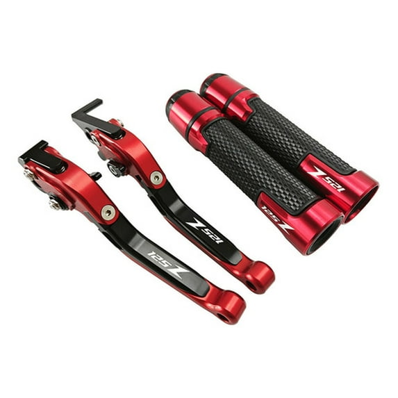 Applies to Handles, levers and grips for Italika 125z, red with black - Walmart.com