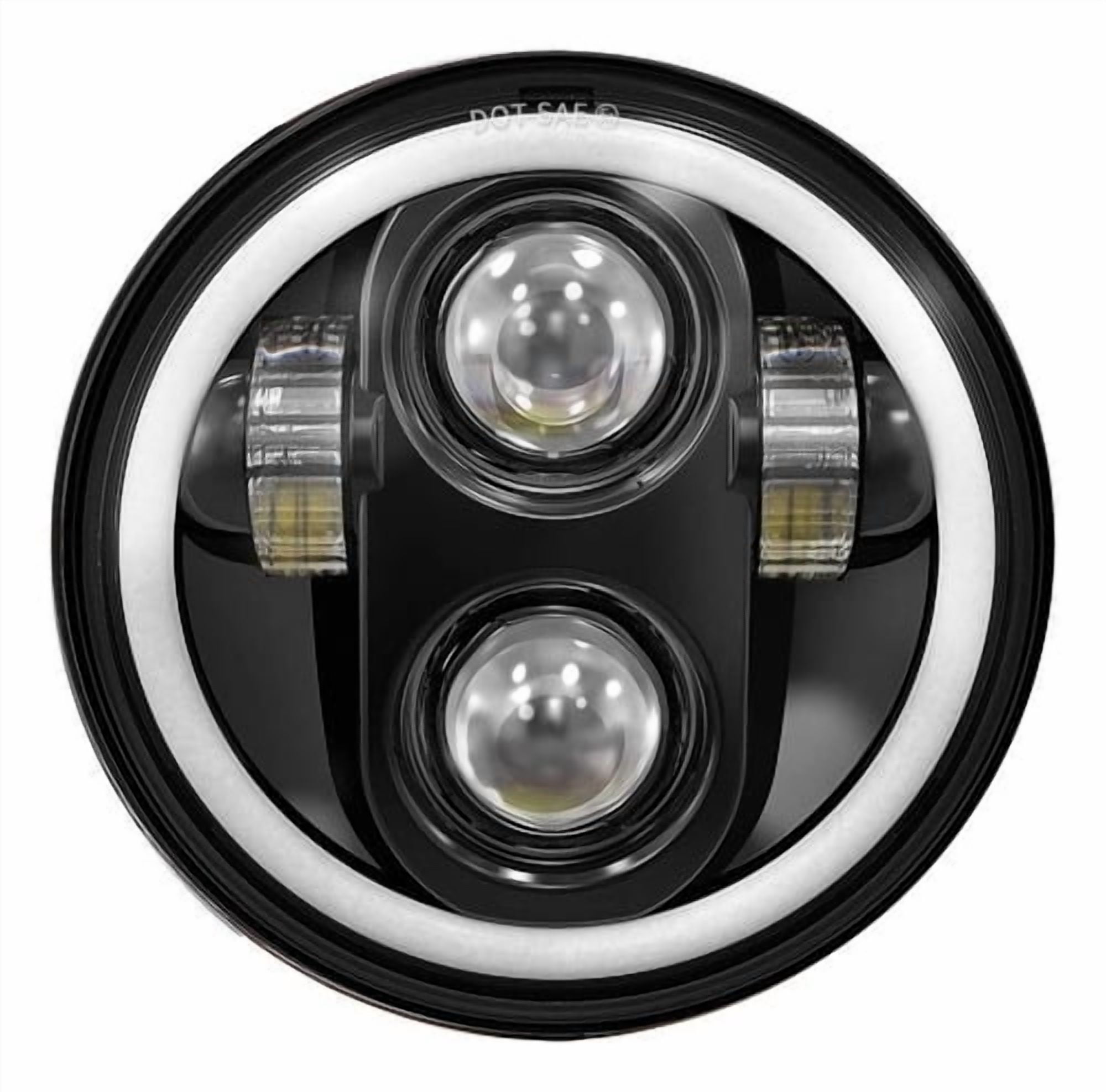 Applies to Harley LED Headlight 5 3/4 LED Daymaker 5.75 DRL Angel Eyes ...