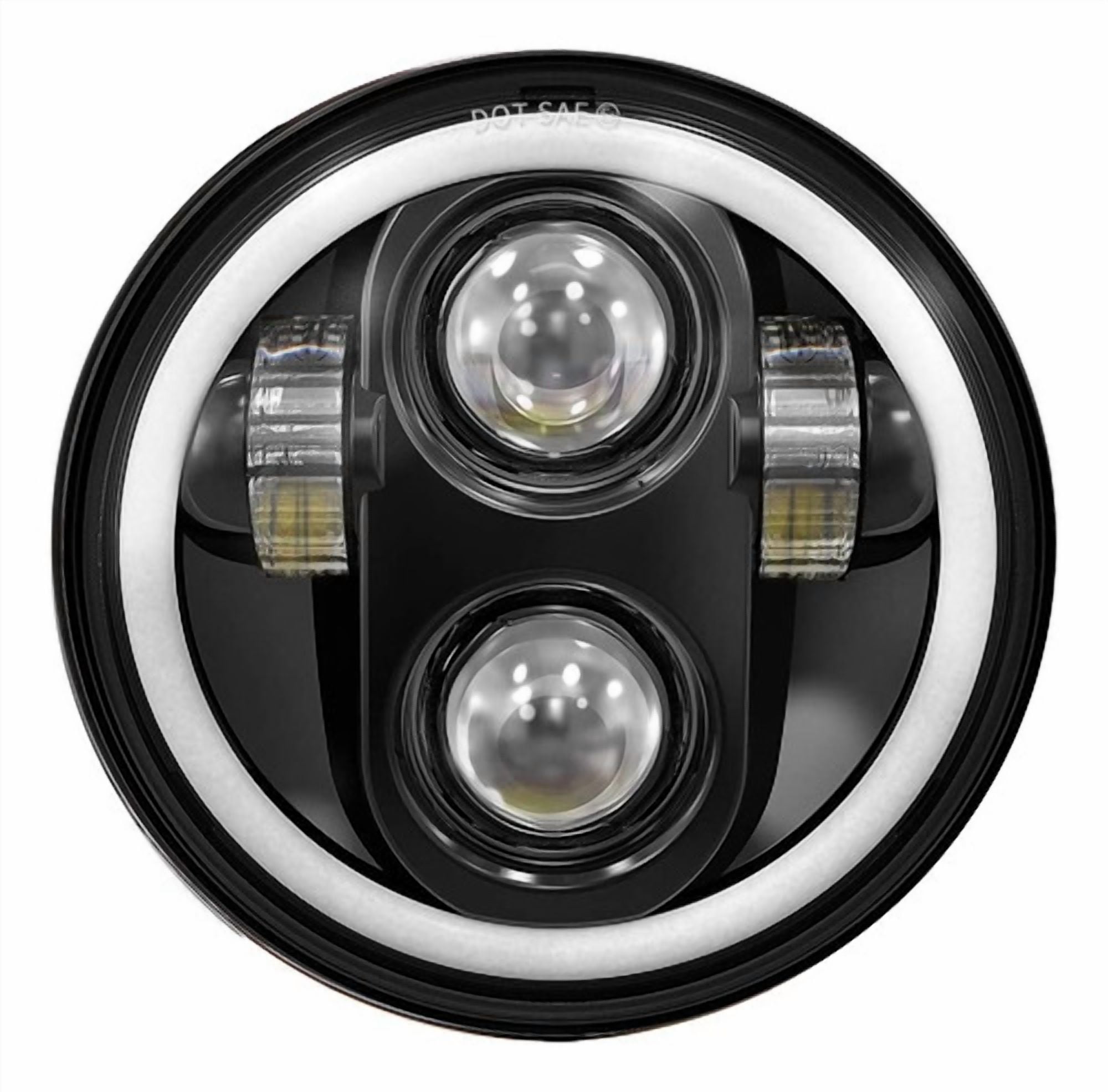 Applies to Harley LED Headlight 5 3/4 Led Drl Angel Eyes 5.75 ...