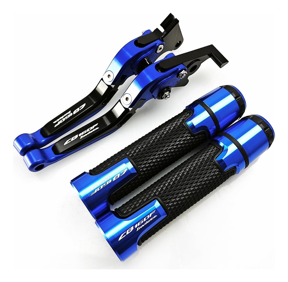 Applies to Levers and Grips for Honda CB160F Invicta, Blue with Black ...