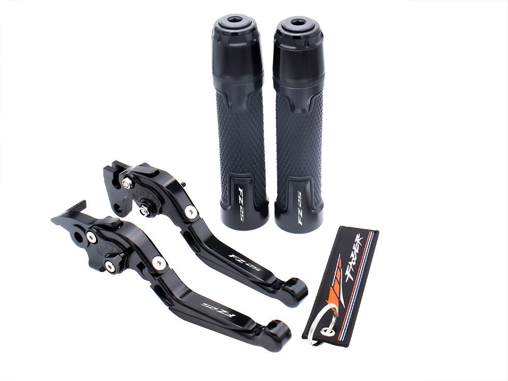 Applies to Levers and Grips for Yamaha FZ25 FZ 250 - Black - Walmart.com