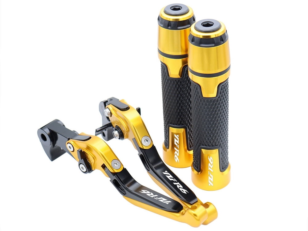 Applies to Levers and Grips for Yamaha YZF R6 - Gold - Walmart.com