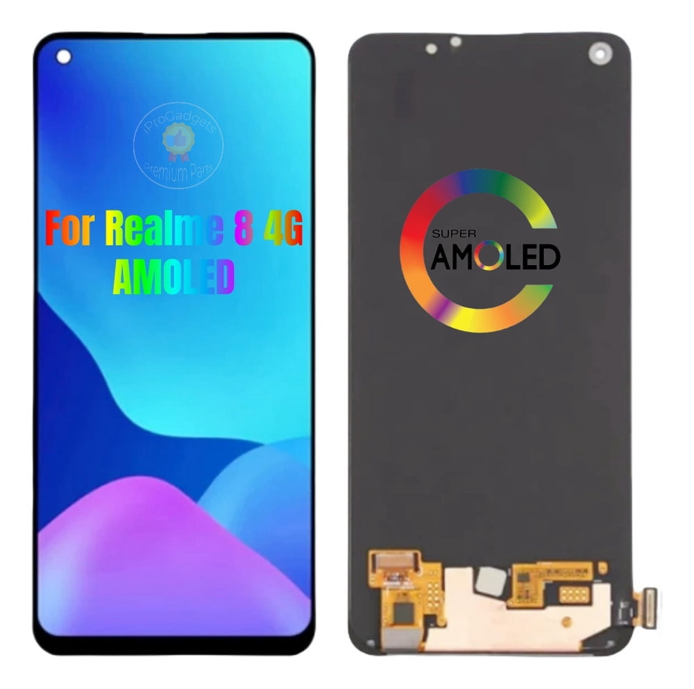 Super Amoled Touch Screen for Realme 8 4g Rmx3085 Black - Walmart.com