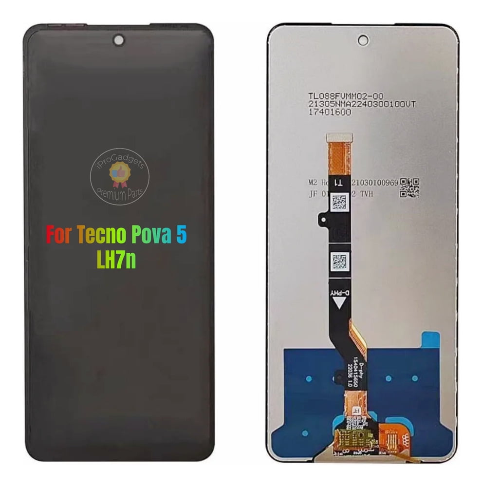Touch Screen LCD for Tecno Pova 5 Lh7n Pova5 Black - Walmart.com