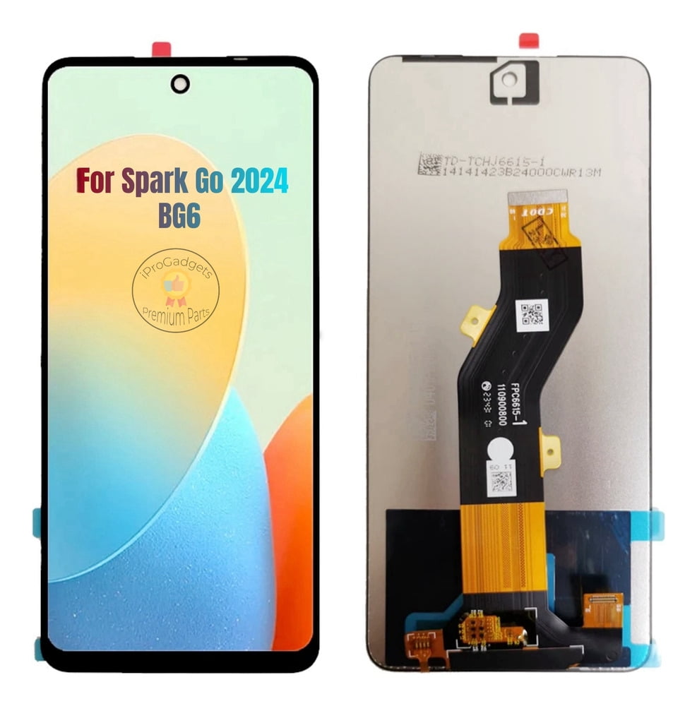 Touch Screen LCD for Tecno Spark Go 2024 Bg6 Black - Walmart.com