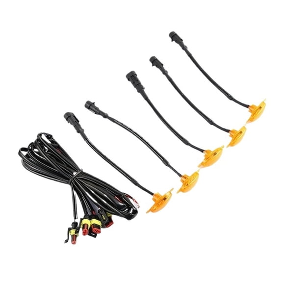 Applies to Universal Front Grille LED Light 4LED/per Light DRL with ...