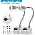 Applique Murale LED 12V Spot LED Lampe de Lecture Interrupteur Camper ...