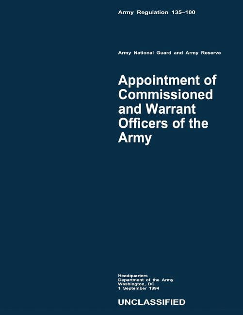 Appointment of Commissioned and Warrant Officers of the Army (Army ...