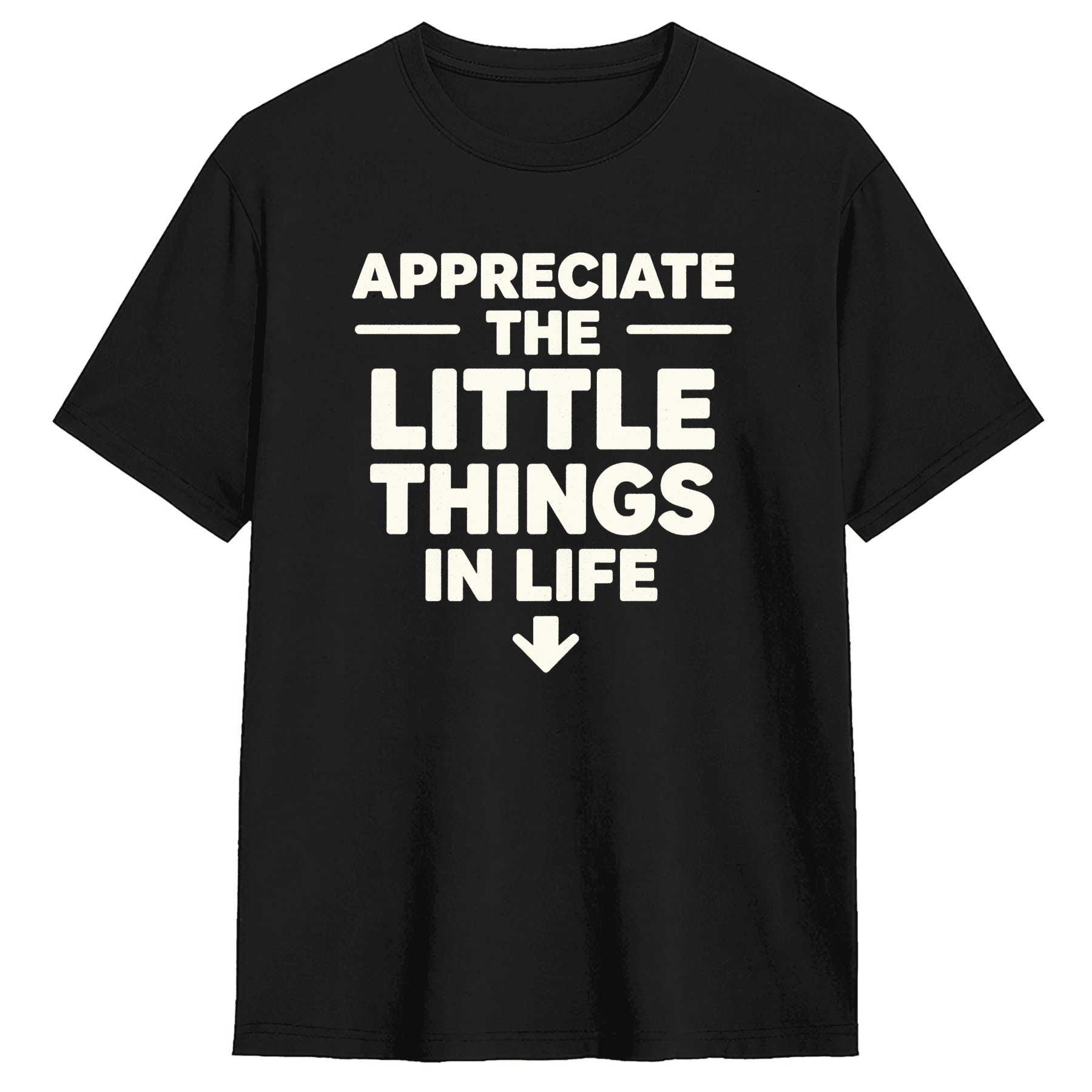Appreciate The Little Things In Life Cool Graphic Tee for Men and Women ...