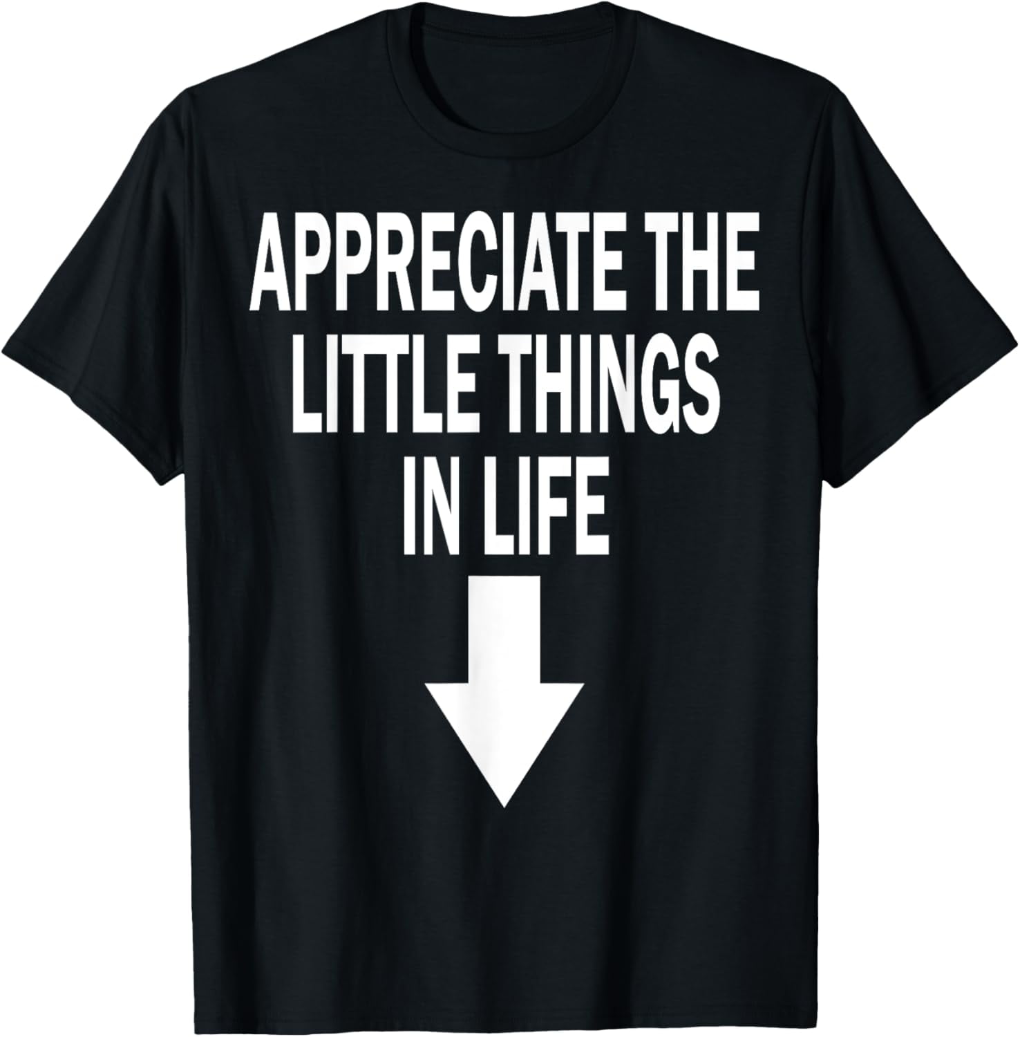 Appreciate The Small Things In Life Funny Arrow Sarcasm Pun Funny ...