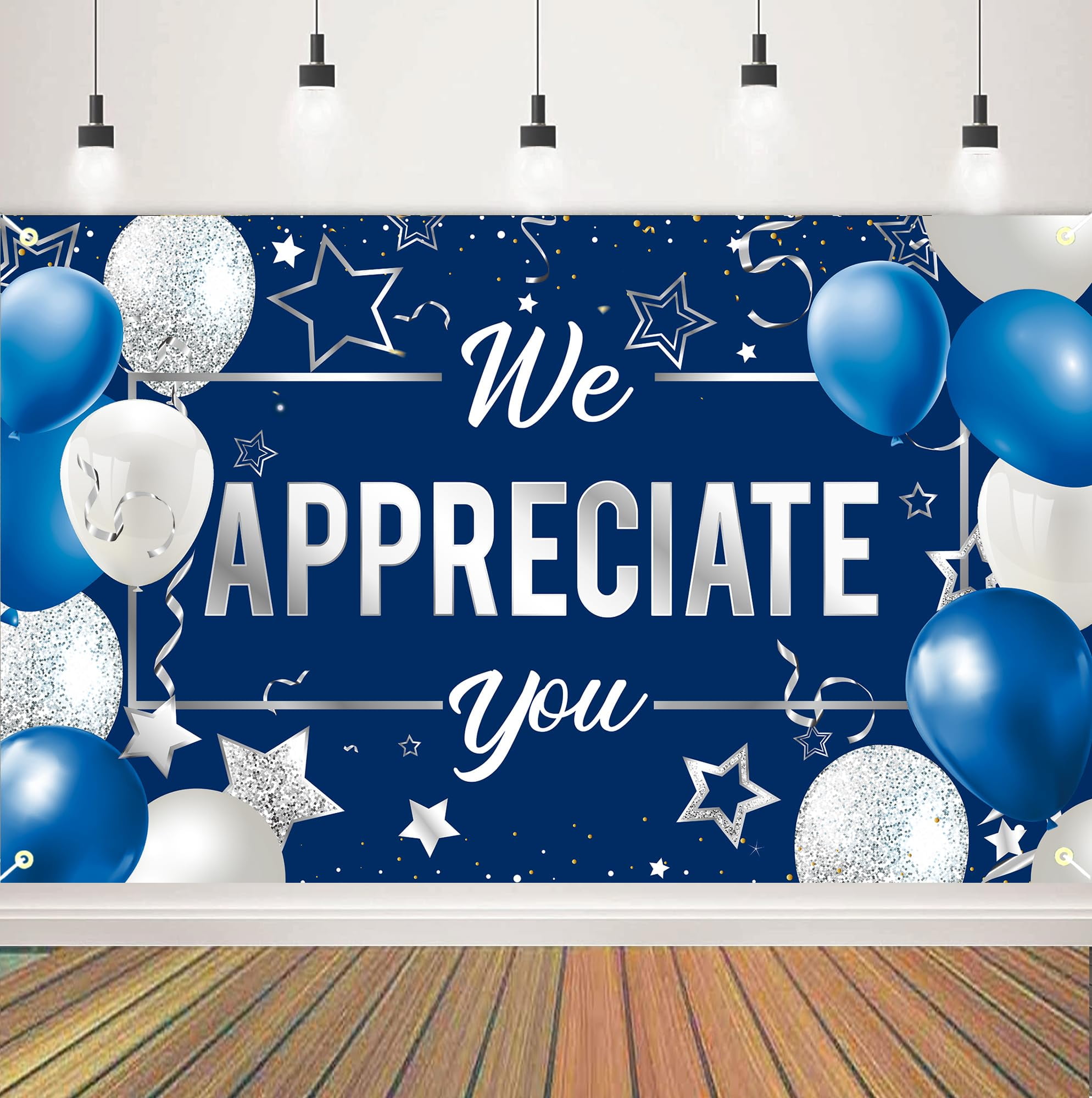 We Appreciate You Banner SSF20 Backdrop, Appreciation Party Decorations ...