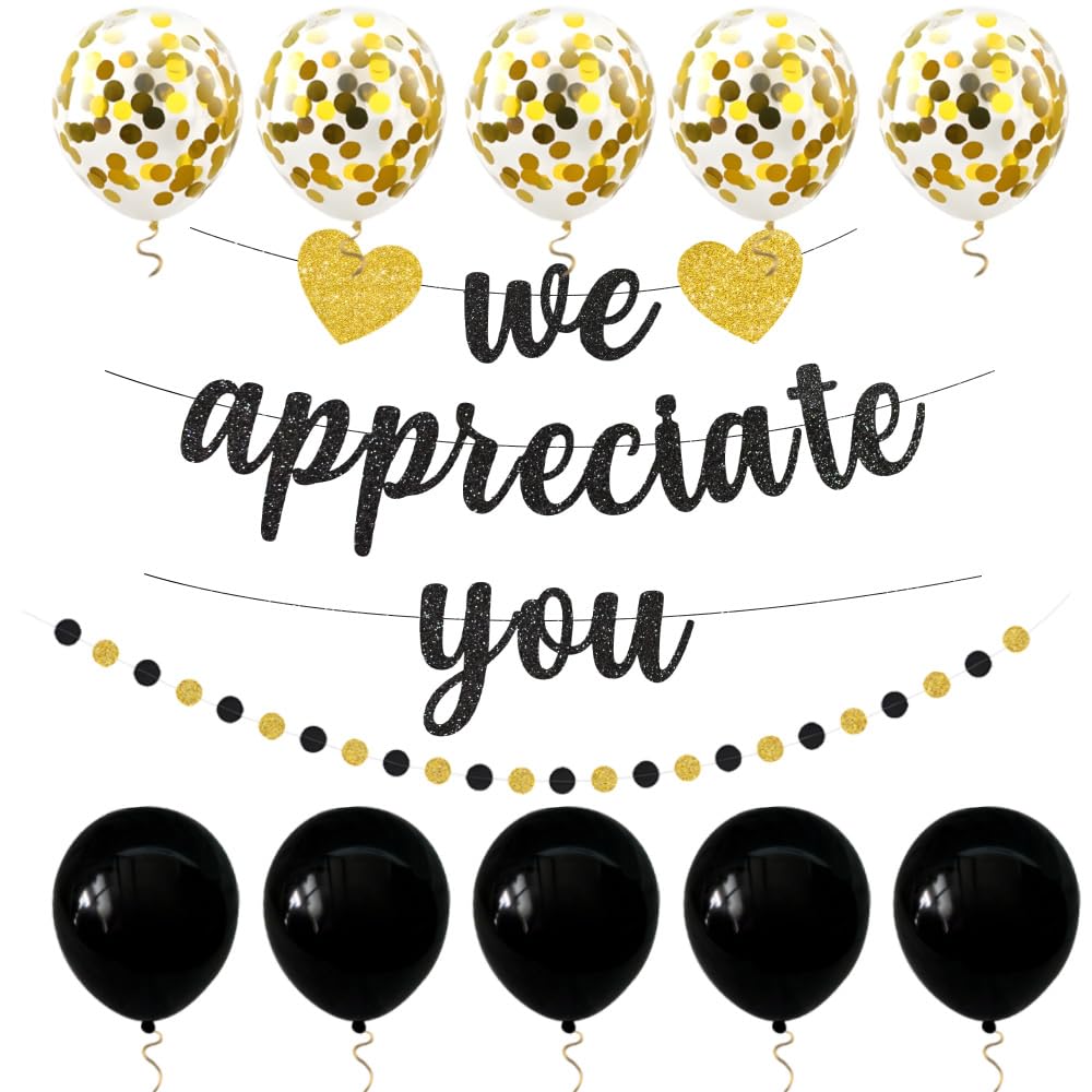 We Appreciate You CORNET Banner Thank You Party Decoration Supplies ...