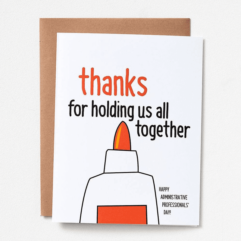 Appreciation Card for Administrative Professionals – "Thanks for ...