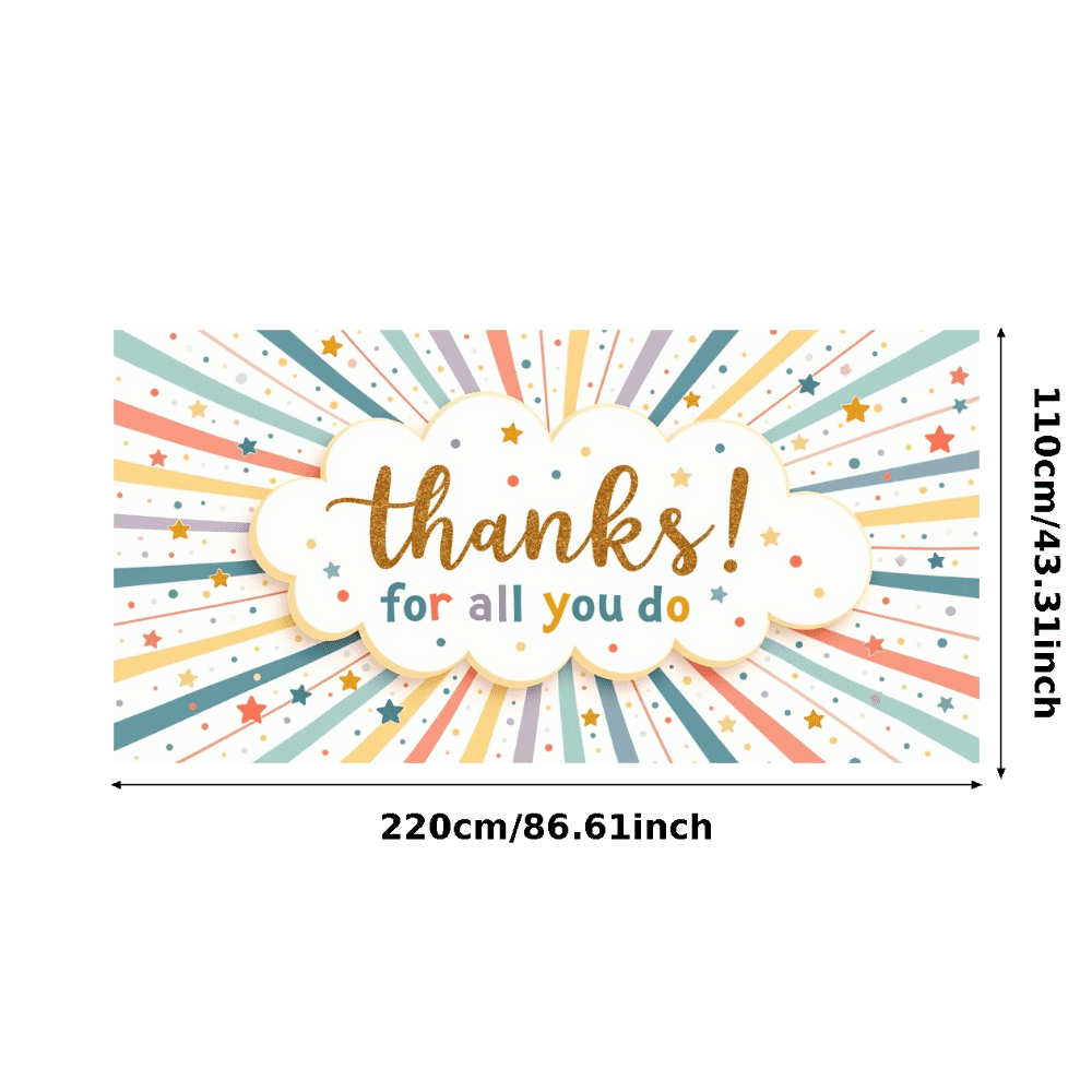 Appreciation Design Banner Thank You Glitter Typography Gratitude Cloud ...