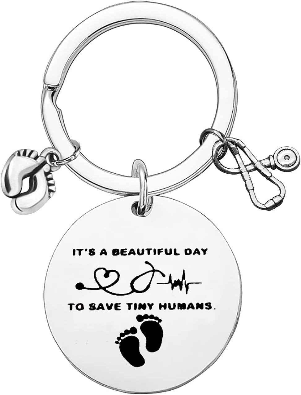 Appreciation Gift Keychain NICU Nurse Gift Midwife Keyring for Sister ...