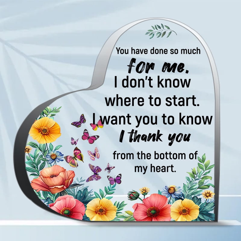 Appreciation Gifts For Women Affirmations Heart Shape Acrylic Sign ...