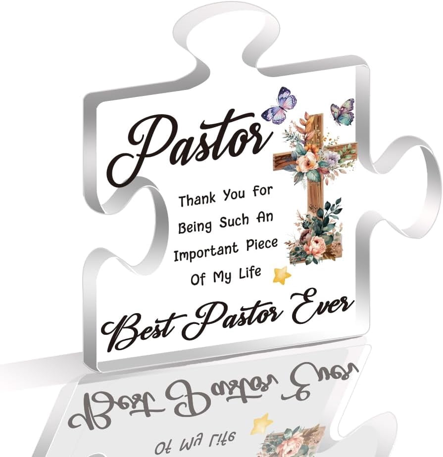 Appreciation Gifts for Pastor Acrylic Puzzle Plaque Keepsake Best ...