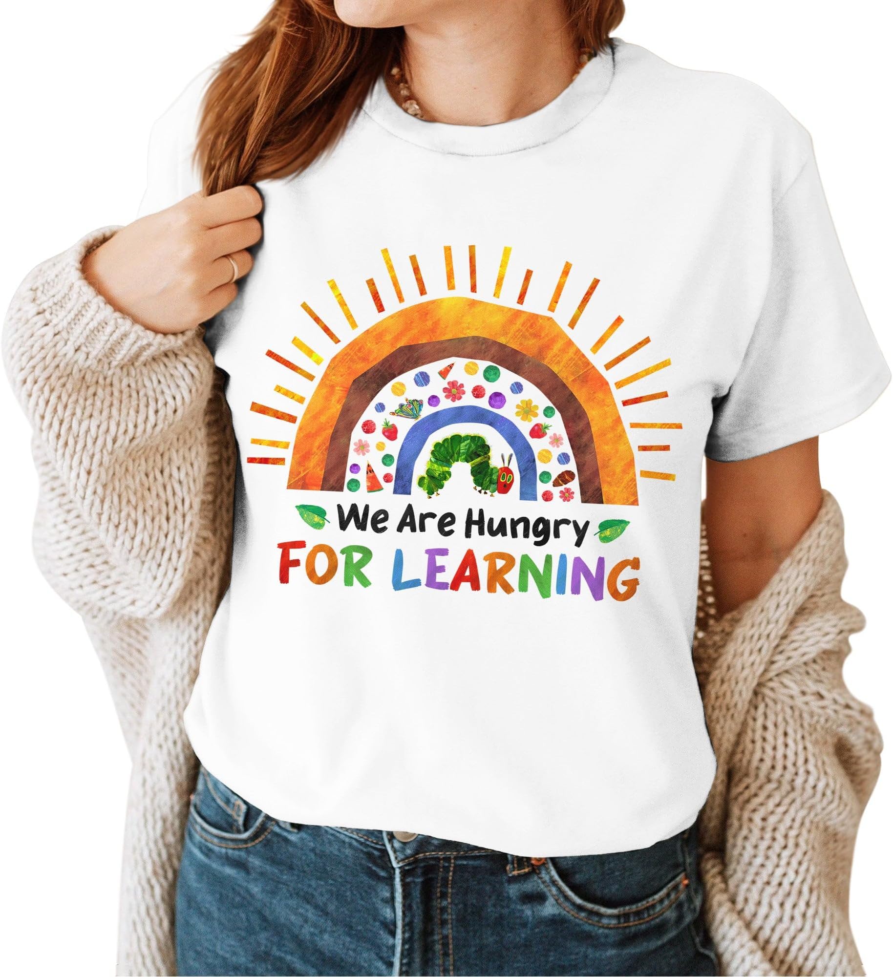 Appreciation Gifts for Teacher We are hungry for learning T-Shirt,Light ...