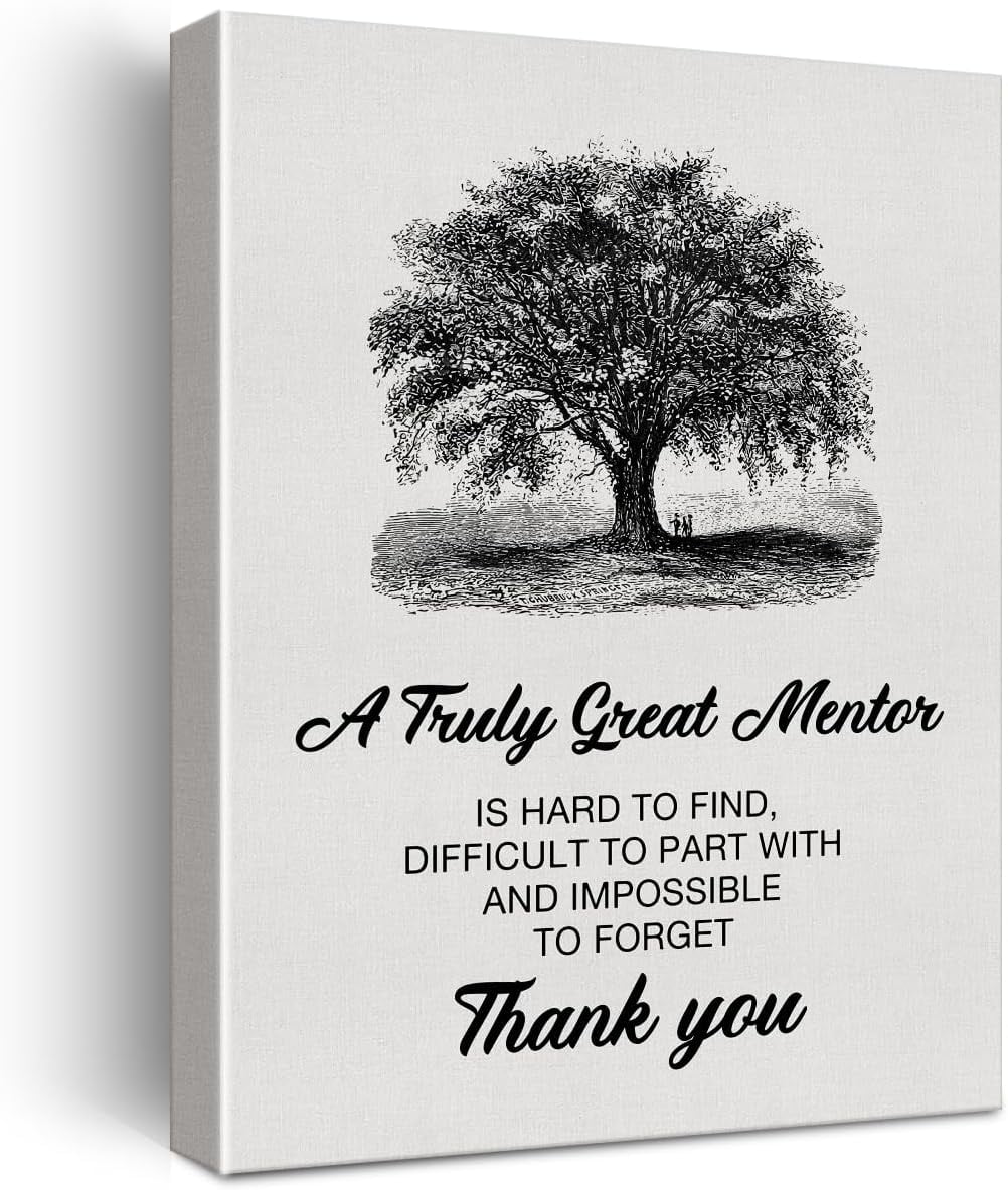 Appreciation Mentor Gift for Mentor Wall Art Canvas Painting Print ...