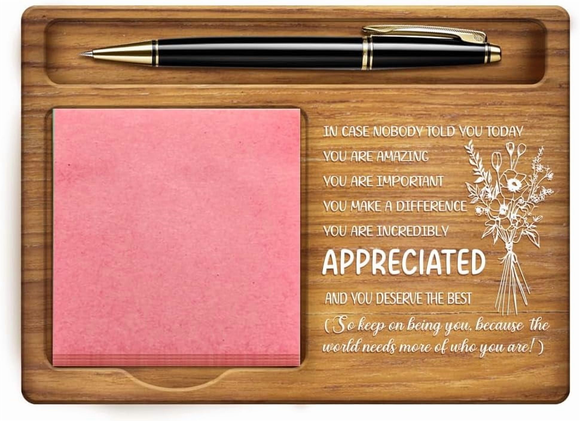 Appreciation Sticky Note Holder Bouquet Pattern Note Organizer Pine ...