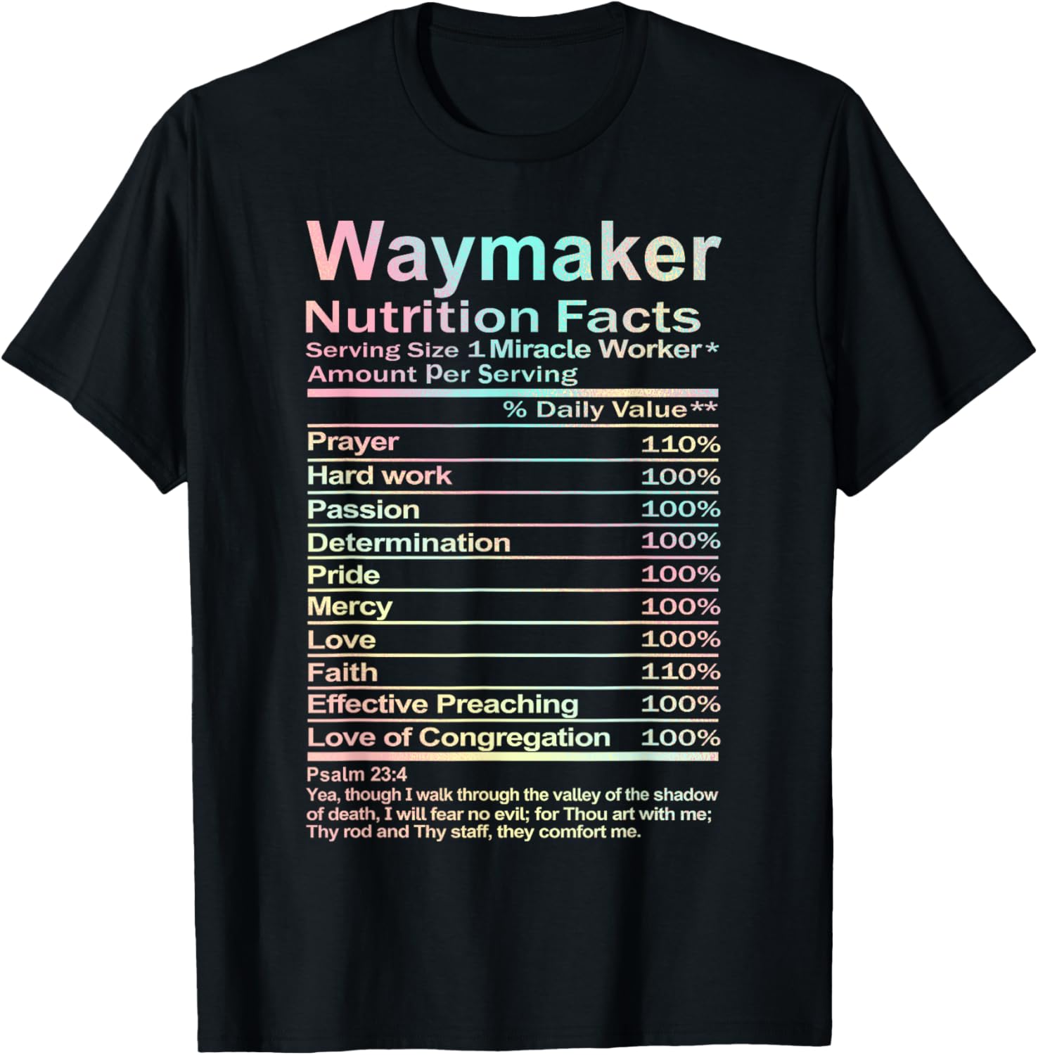 Appreciation Waymaker Pride Believer Christian Bible Verse T-Shirt ...