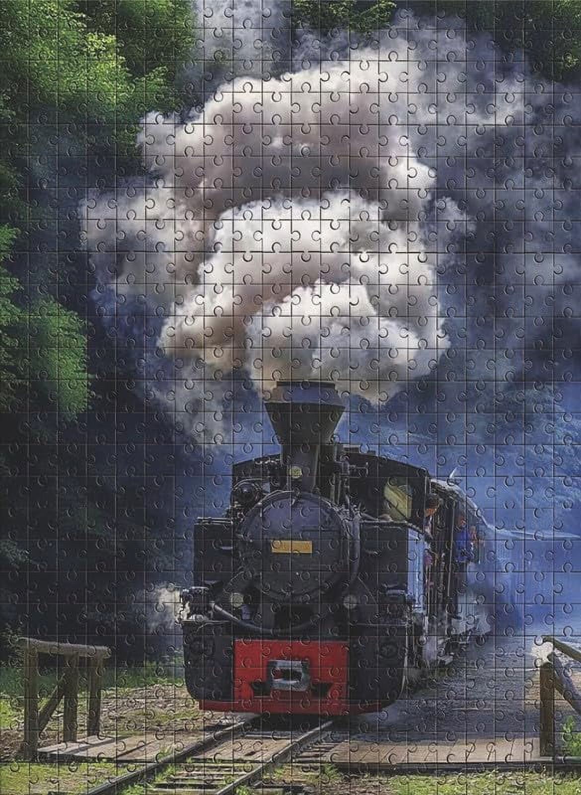 an Approaching Train On The Railroad Puzzles for Adults 1000 Pieces ...