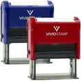 Approved/Denied by Date Self Inking Rubber Stamp - 2 Pack (Blue Ink/Red ...