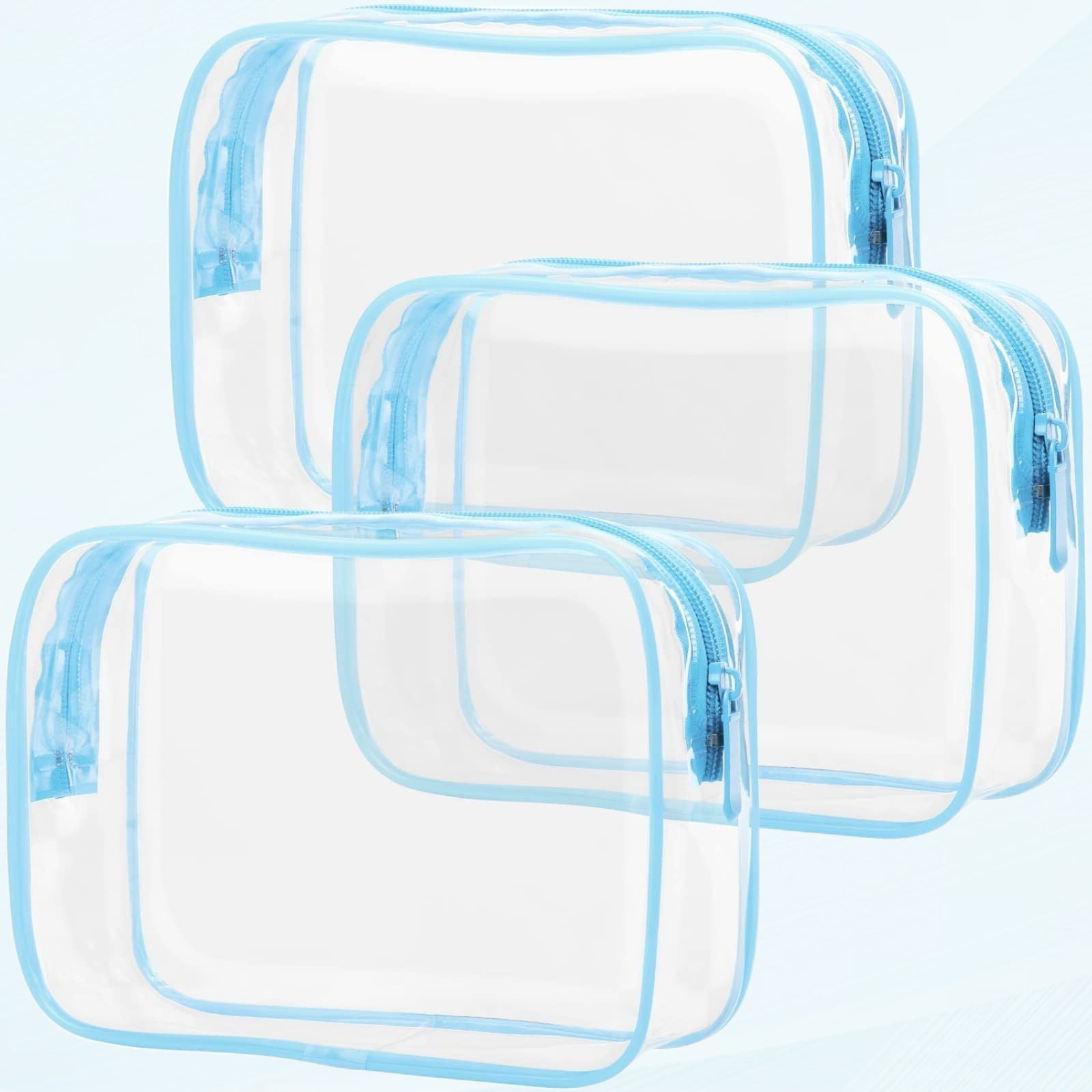 Approved Toiletry Bag - 3 Pack Clean Toiletry Bags Clean Makeup ...